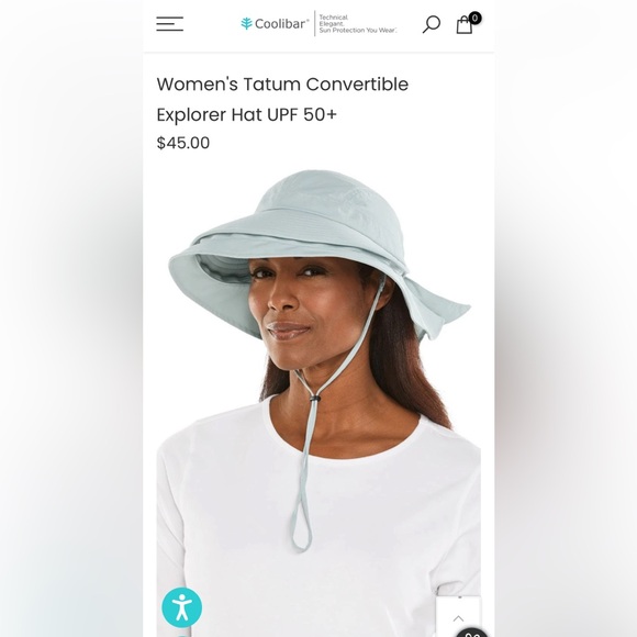 Coolibar | Accessories | Coolibar Tatum Convertible Hat In Sage | Poshmark